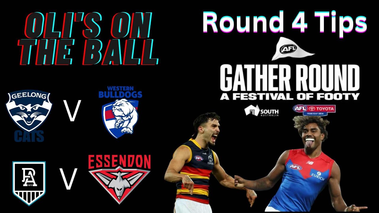 AFL Tips 2024 Round 4 (Gather Round) - YouTube