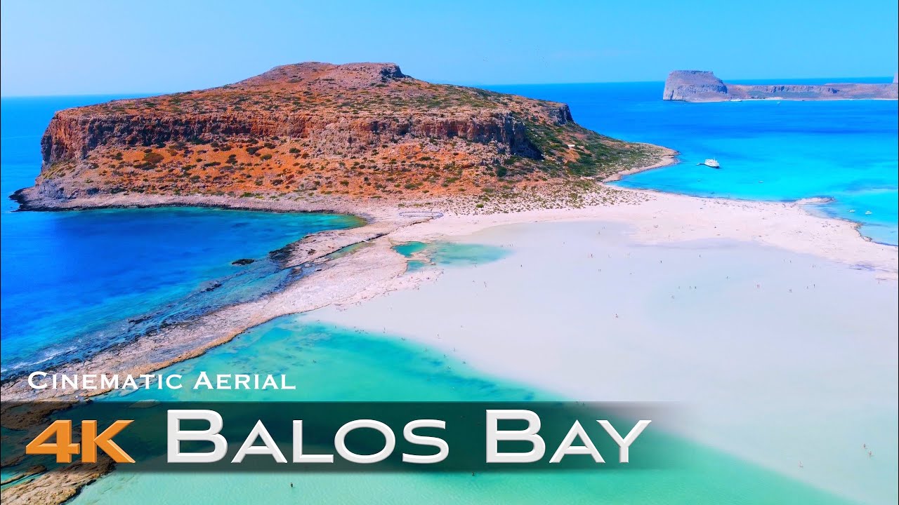 BALOS 4K Drone 🇬🇷 Best Beach in Europe | Μπάλος Γραμβούσα | Κρήτη Crete ...
