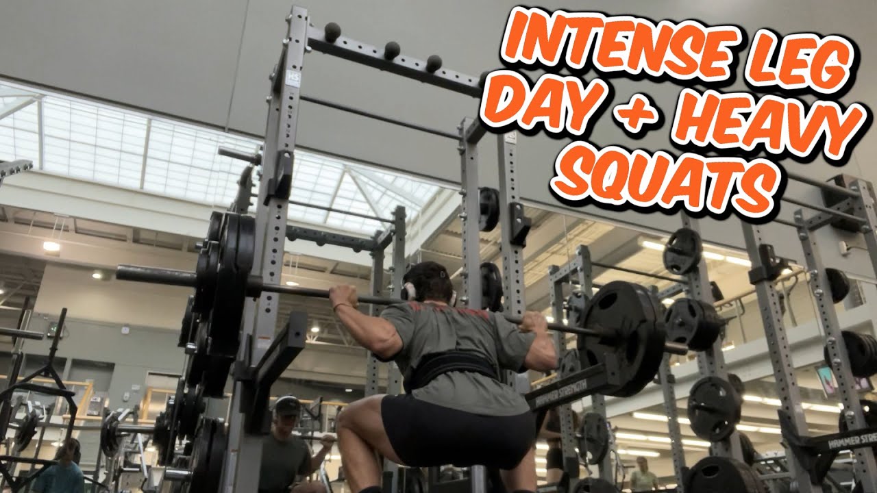 HEAVY SQUATS & INTENSE LEG DAY | The BULK EP 13 - YouTube