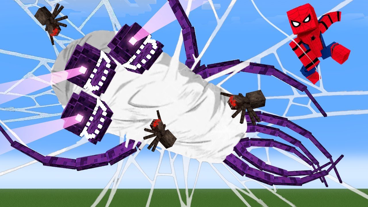 MEGA Wither Storm vs Spider Man in Minecraft - YouTube