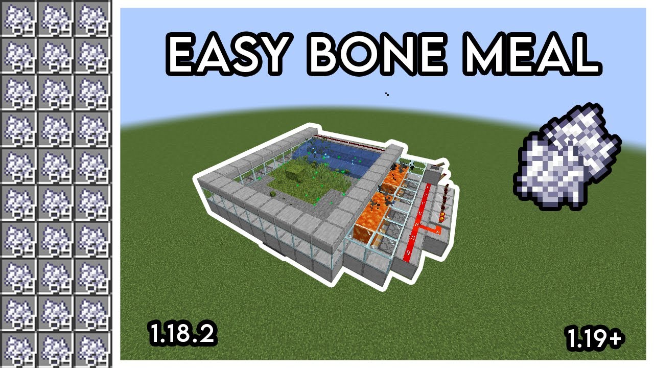 MINECRAFT BONE MEAL FARM | 1.18.2 & 1.19+ | JAVA - YouTube