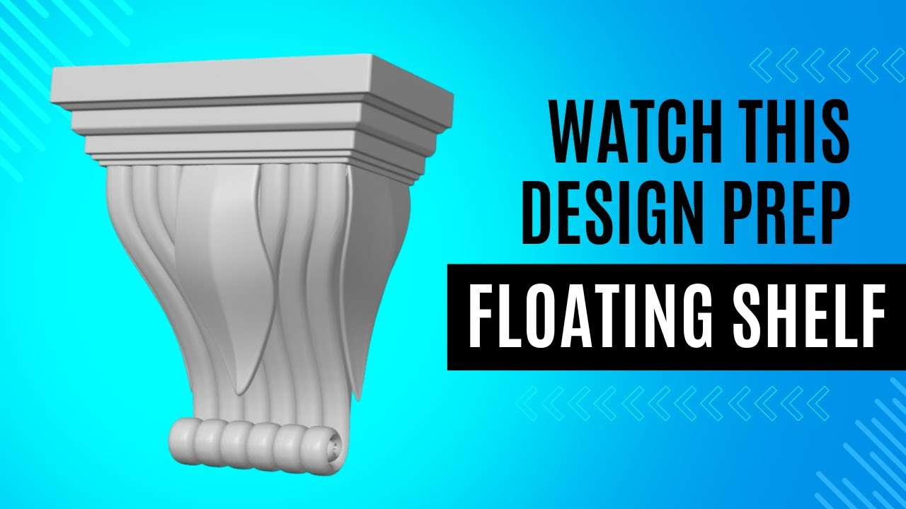 3D printing floating shelf design vlog 36 - YouTube