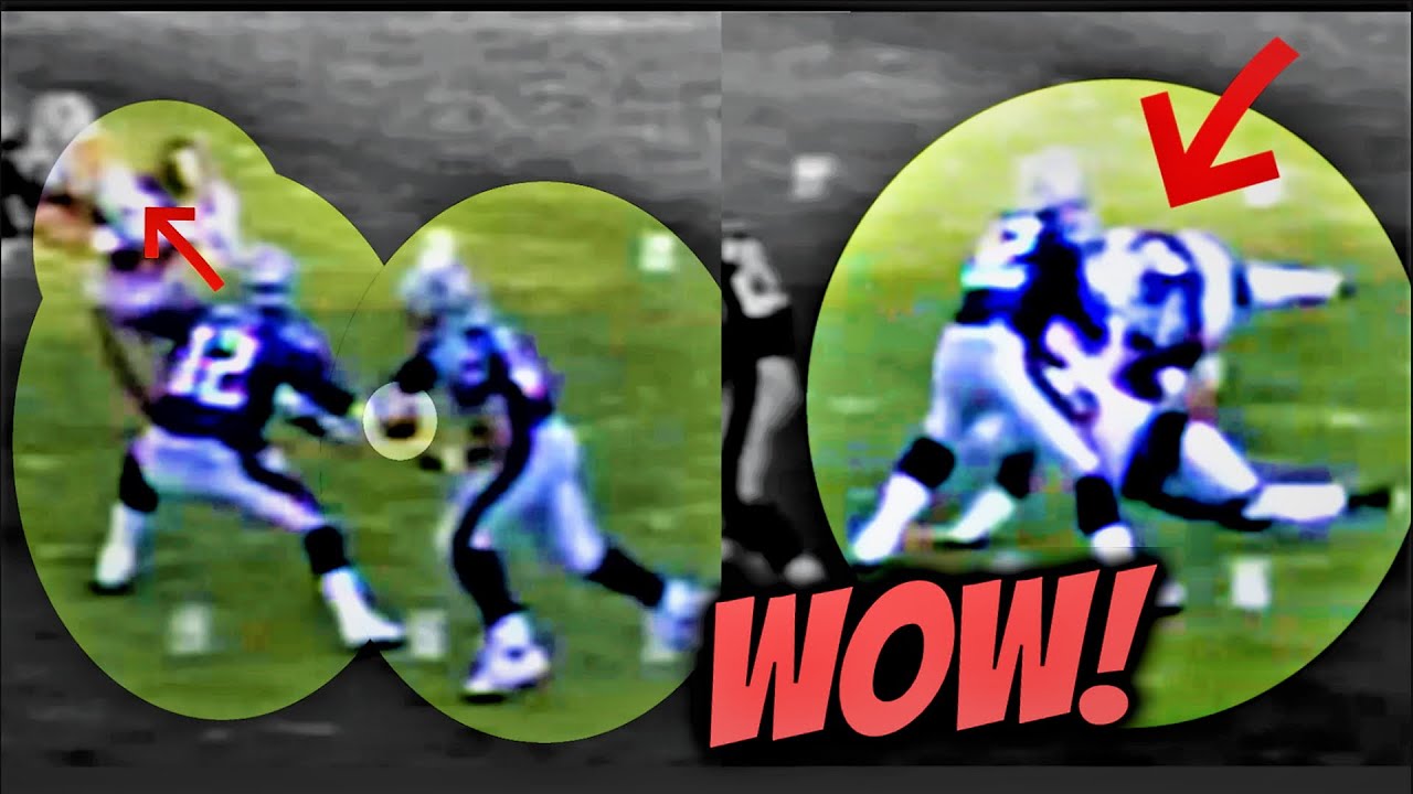 Tom Brady Stiff Arm Story | Tom Brady hands the ball while stiffarming ...