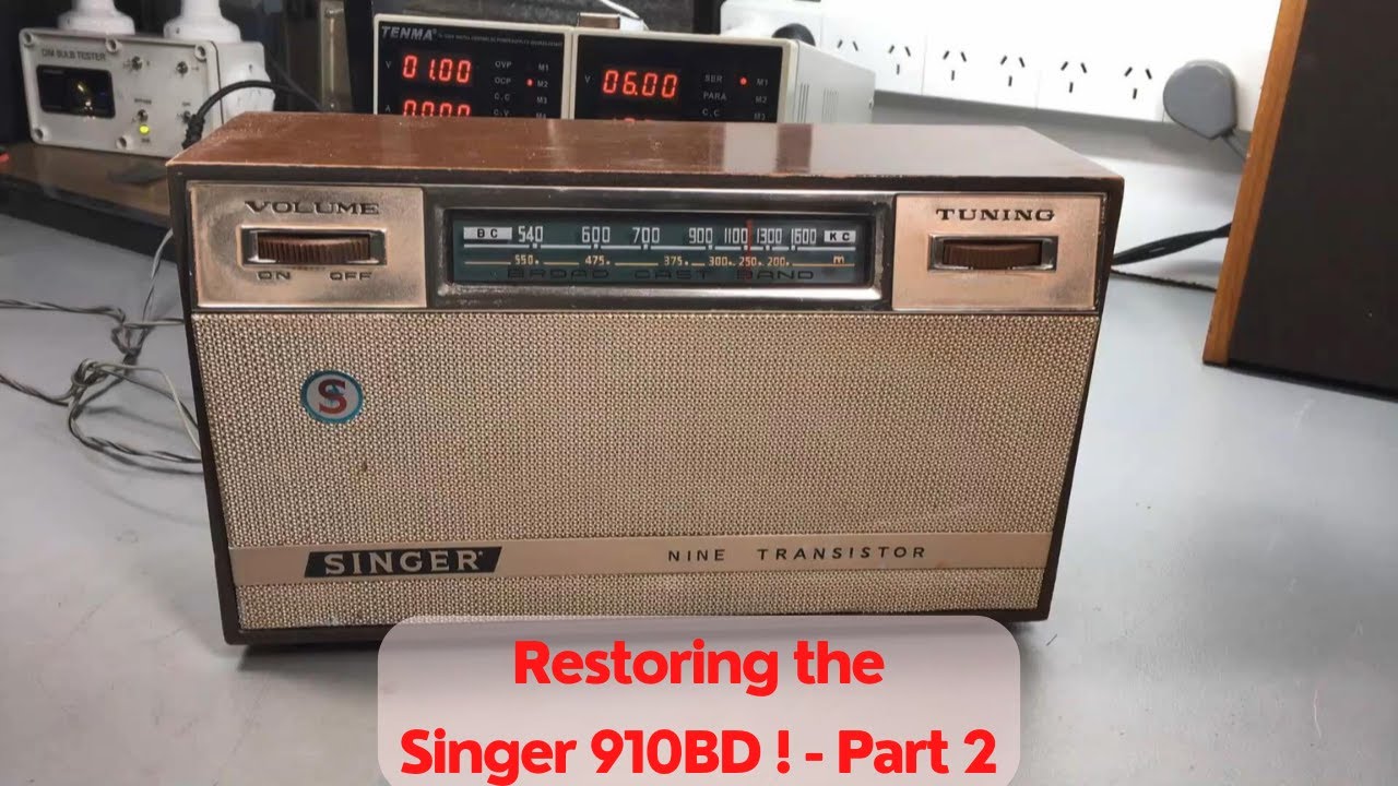 Singer 910 Radio Restoration - Part 2 - YouTube