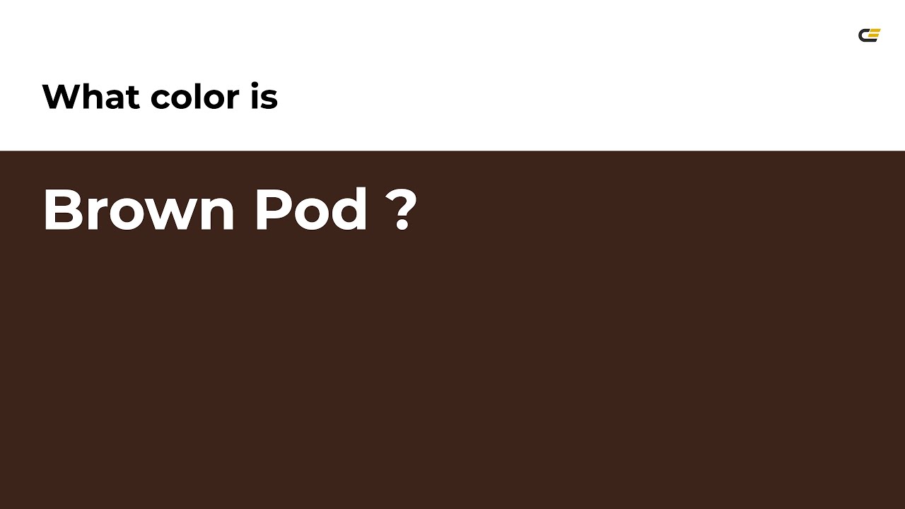 Brown Pod color #3c241b hex color - Brown color - Cool color 3c241b ...