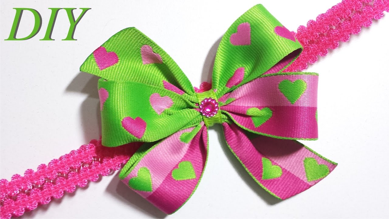 Como Hacer Lazos 🎀 DIY #91 Lazo en Cinta Reversible Tutorial - YouTube