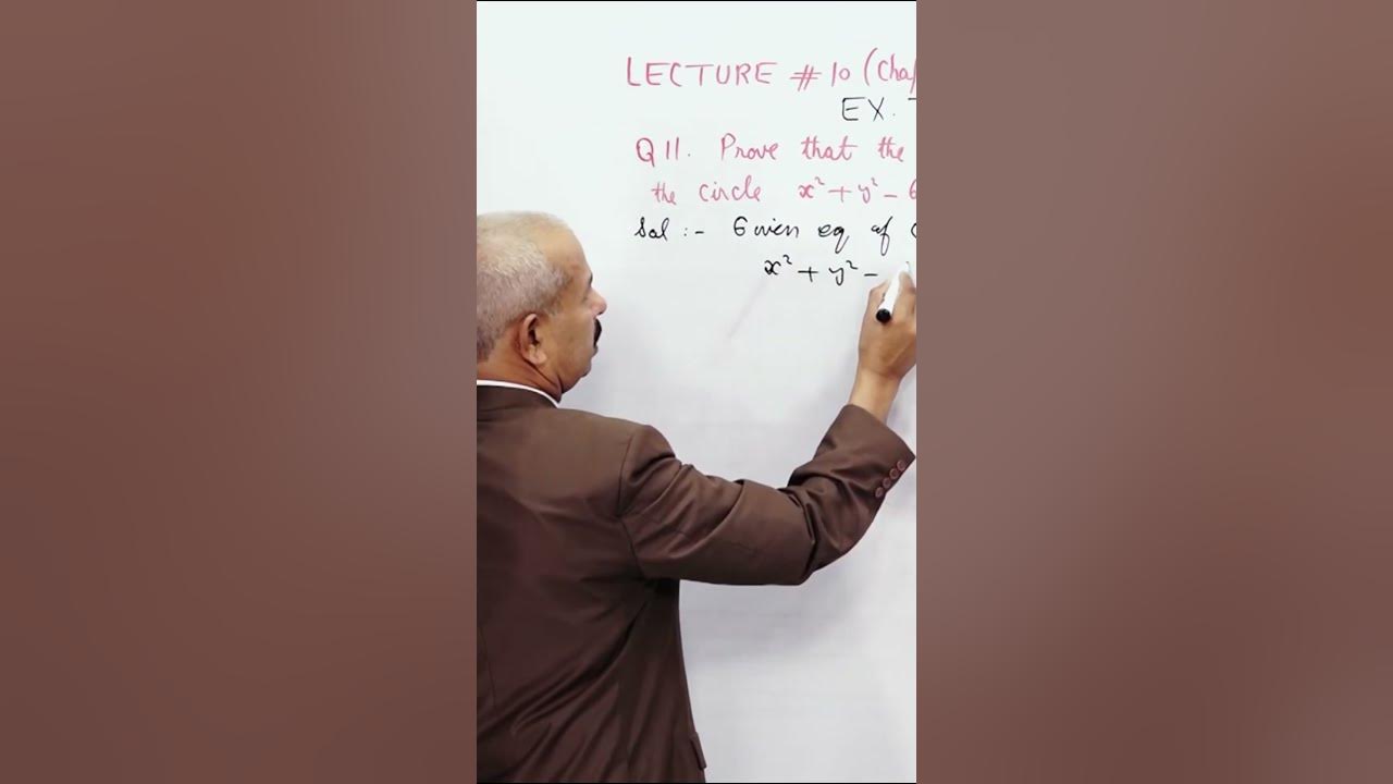 PGC Lectures-Inter Part 2-KPK Board-Mathematics-Chapter 07 - Exercise 7.2: Question no 11 - YouTube