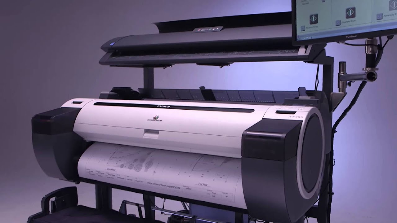 Canon imagePROGRAD iPF 5 Color MFP Video - YouTube