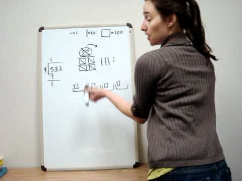 Using Base 10 Blocks to Model Long Division - YouTube