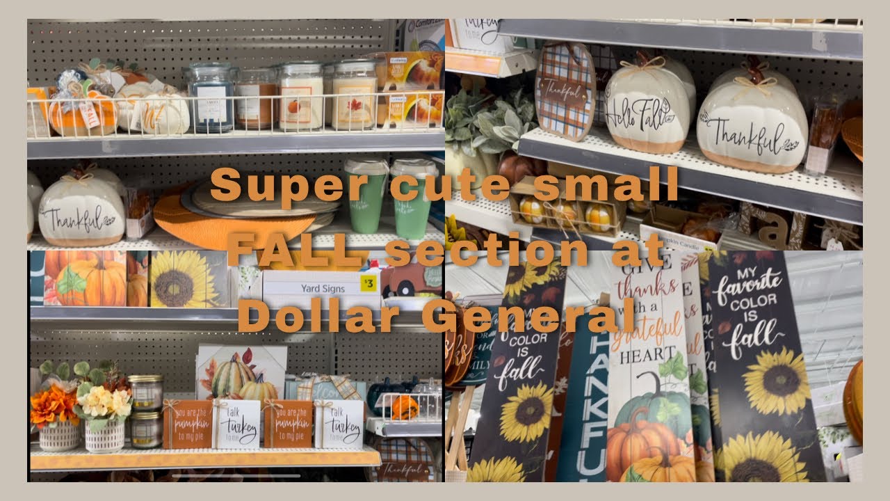 DOLLAR GENERAL 2023 | FALL decorations section | Cute Fall Decor - YouTube