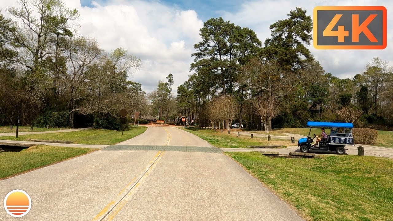 The Village of Grogan's Mill in The Woodlands, Texas. An UltraHD 4K ...