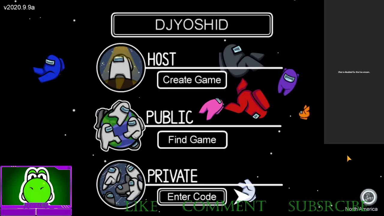 DJ Yoshi D Live Stream Among US - YouTube