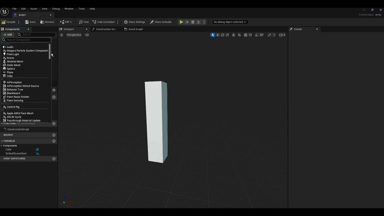 UE5 Blueprints Tutorial 030-6-2 Blueprint Class, Actor Component - YouTube