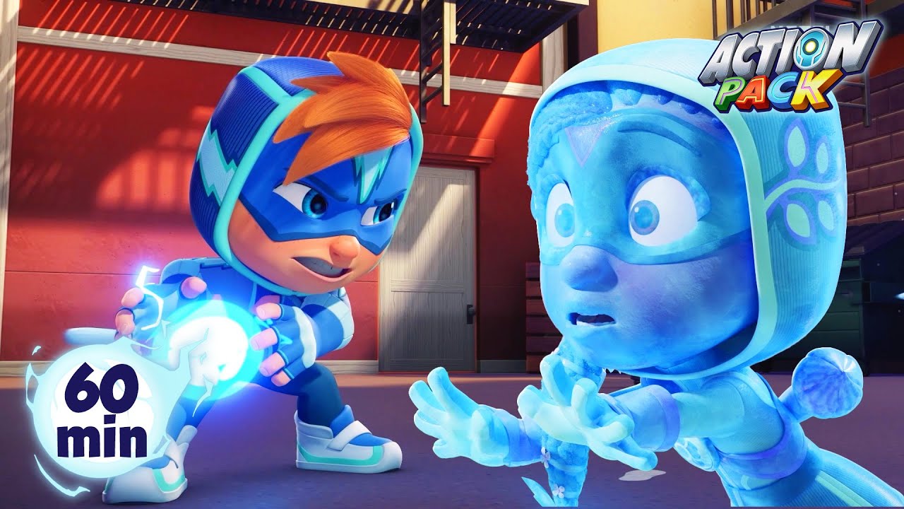 All my Friends are Frozen! Watt's power unlocked! | Action Pack 🦸 ...