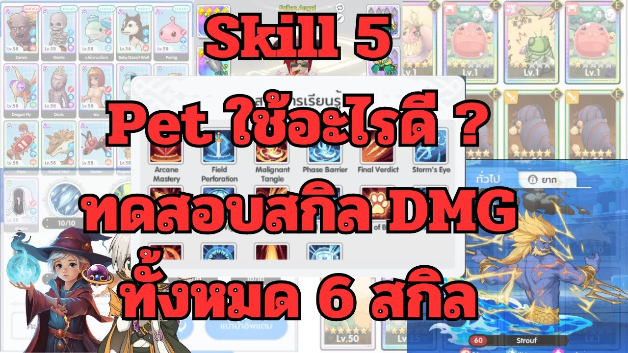 Ragnarok : Rebirth EP.33 Pet Skill 5 สกิล DMG ทั้ง 6 สกิล ใช้อะไรดี ? - YouTube