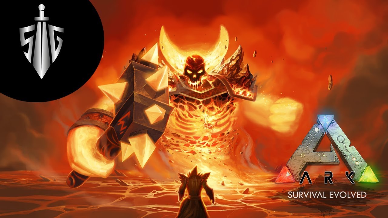 Lava Golem I Ark Survival Evolved Ragnarok #9 - YouTube
