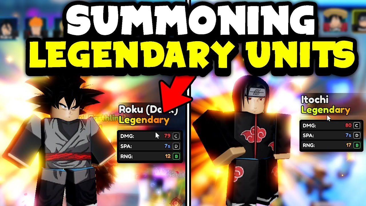 Summoning LEGENDARY Units in Roblox Anime Vanguard - YouTube