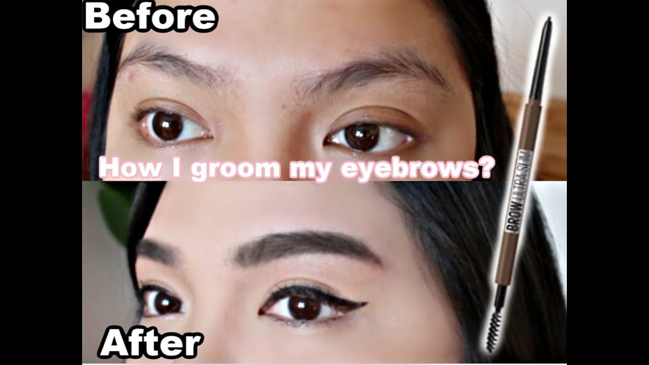 How I do my brows! 🌼Using Maybelline Brow Ultra Slim - YouTube