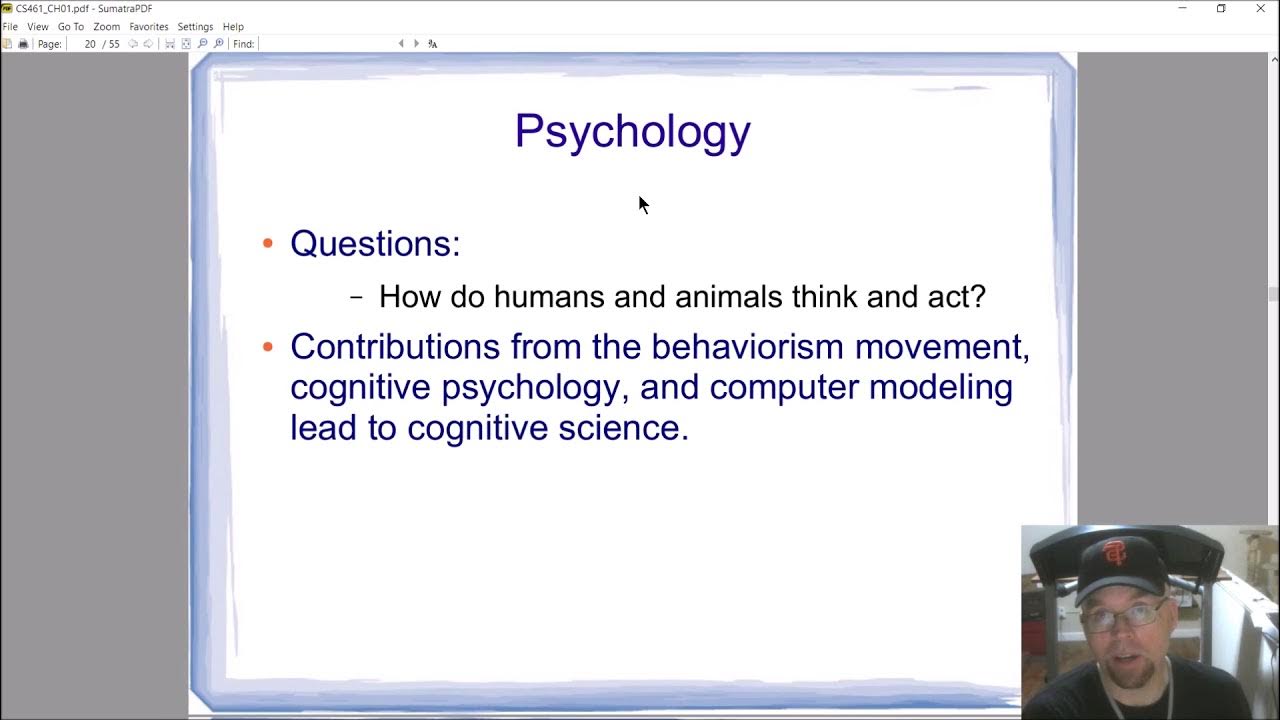 CS461 Artificial Intelligence Lecture Section 1.2: The Foundations of A.I. - YouTube