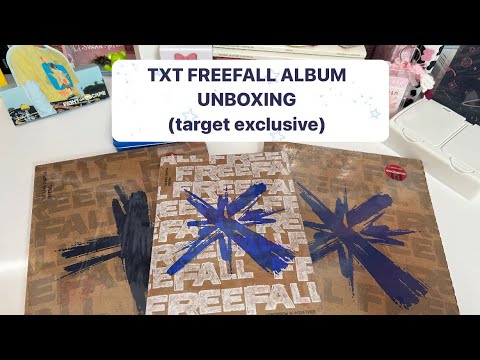 txt the name chapter: freefall album unboxing | target exclusive - YouTube