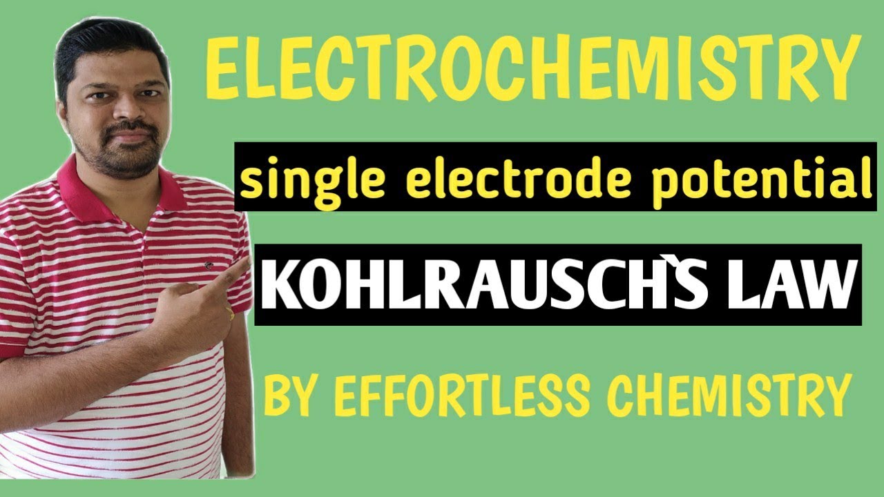 L#6 |ELECTROCHEMISTRY | SINGLE ELECTRODE POTENTIAL |DANIEL CELL - YouTube