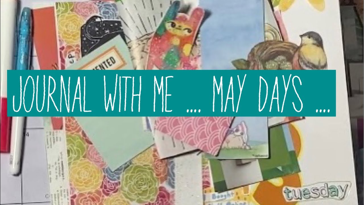Journaling in my MaY creative daily journal - YouTube