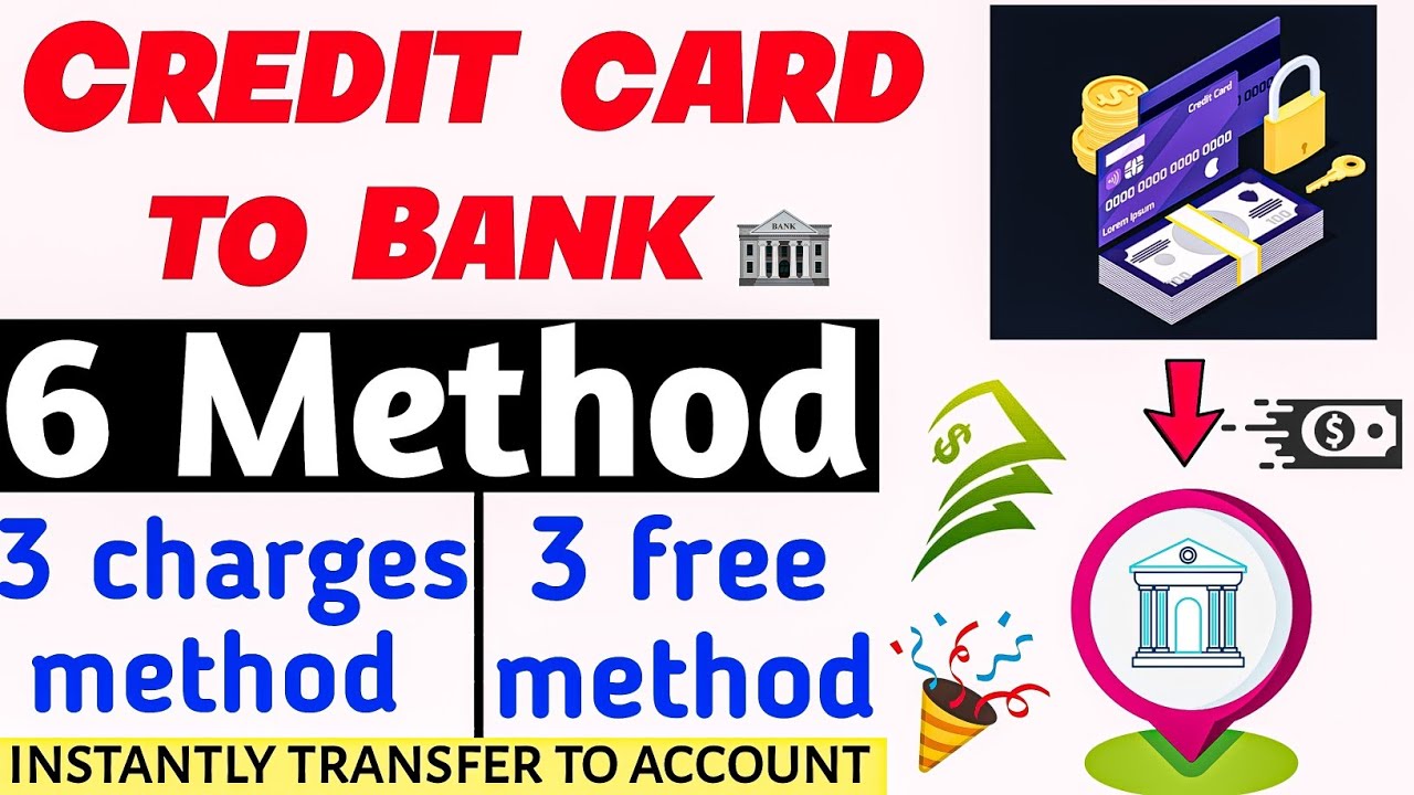 top 6 method to Transfer money from credit card to bank at 0% charge ...