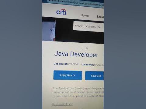 Citibank is hiring for java developer|Freshers Java developer jobs in india|Java jobs #java # ...