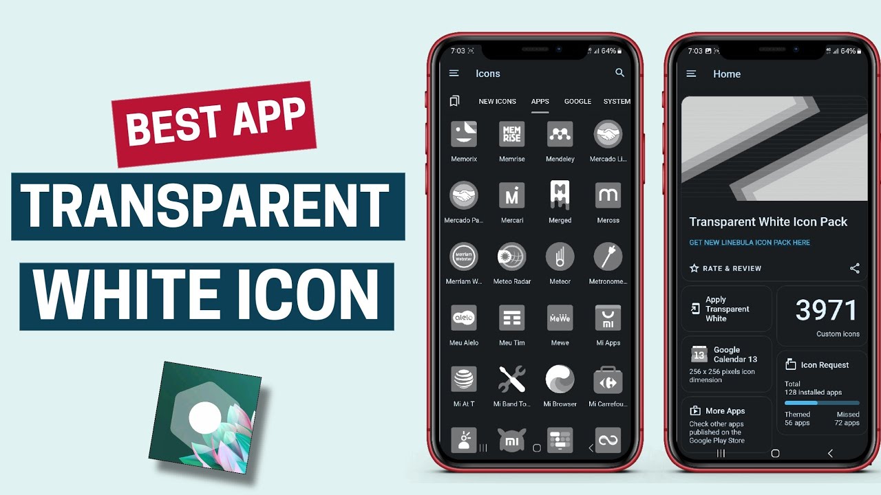 Best Transparent White Icon Pack app for Android - YouTube