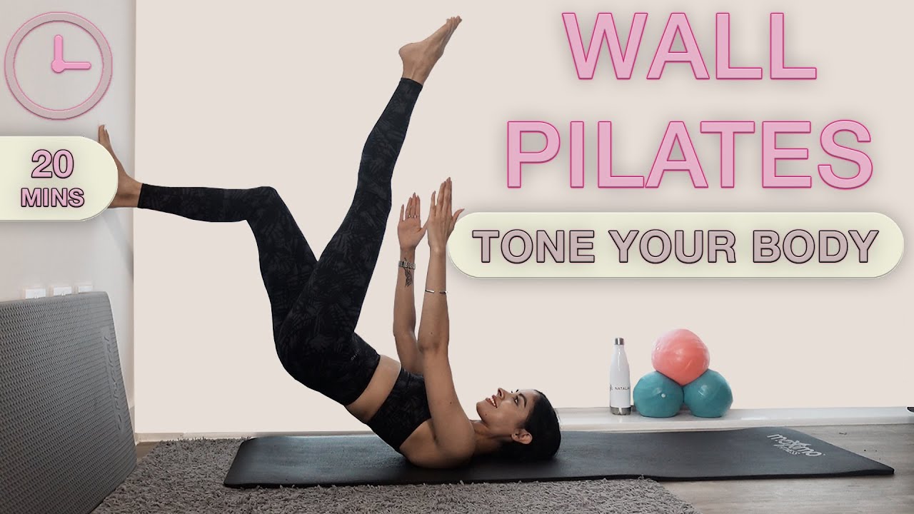 20 MIN | WALL PILATES (FULL BODY) | Tone Your Body From Home 🏠 - YouTube