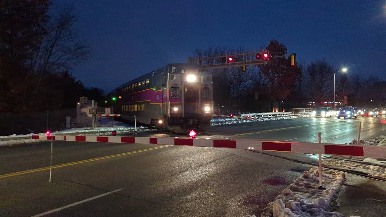 Kingston bound Reverse commuter rail train at the John Marhar hwy ...