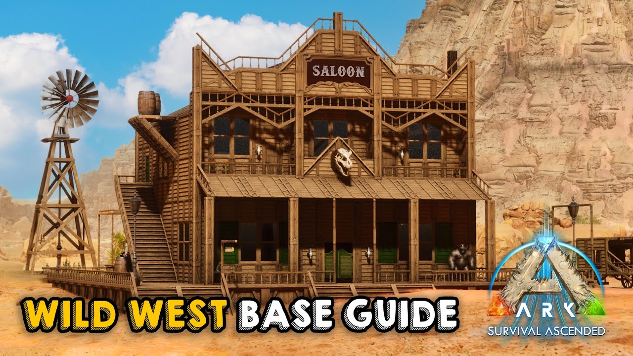 Frontier Saloon House Build | Building Tutorial | ARK: Scorched Earth ...