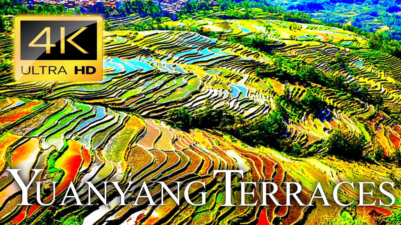 Yuanyang Rice Terraces, China: A 4K HDR Drone Video Experience of ...