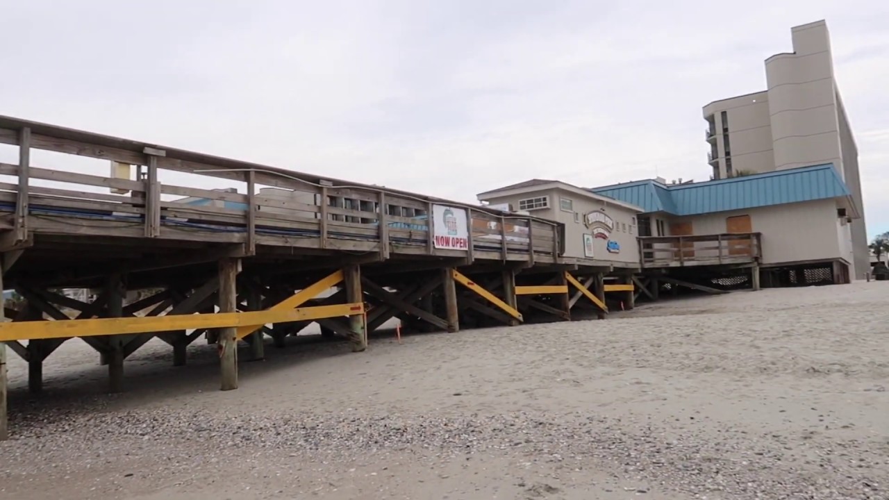 Springmaid Pier Update - January 2019 - Myrtle Beach, SC - YouTube