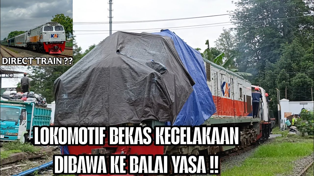 LOKOMOTIF INI MENGALAMI KECELAKAAN FATAL, DAN HARUS DIBAWA KE BALAI ...