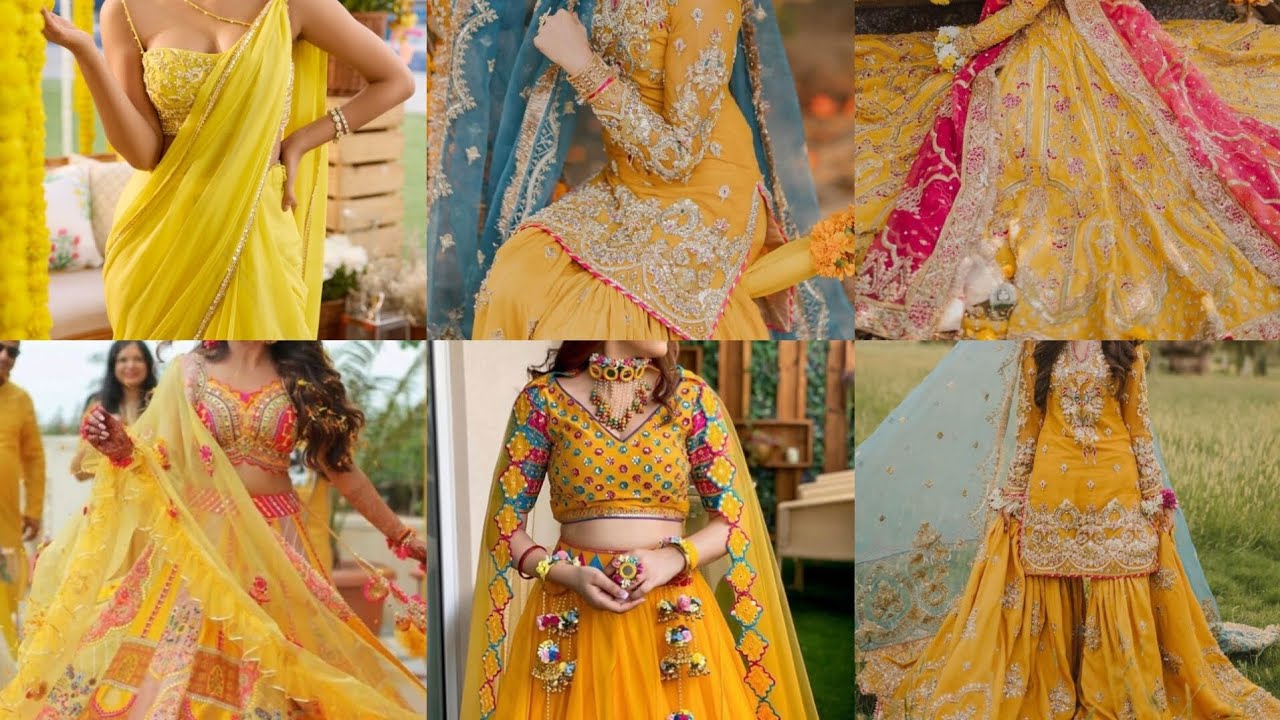 Haldi ceremony outfits design's by mahi's heena subscribe to my channel ...