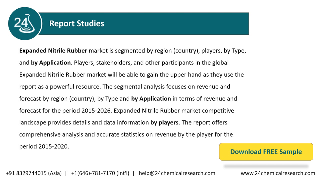 Expanded Nitrile Rubber Market Insights, Forecast to 2026 - YouTube