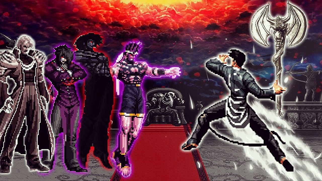 [Mugen KOF] Boss Orochi Iori AR Vs Random Team - YouTube