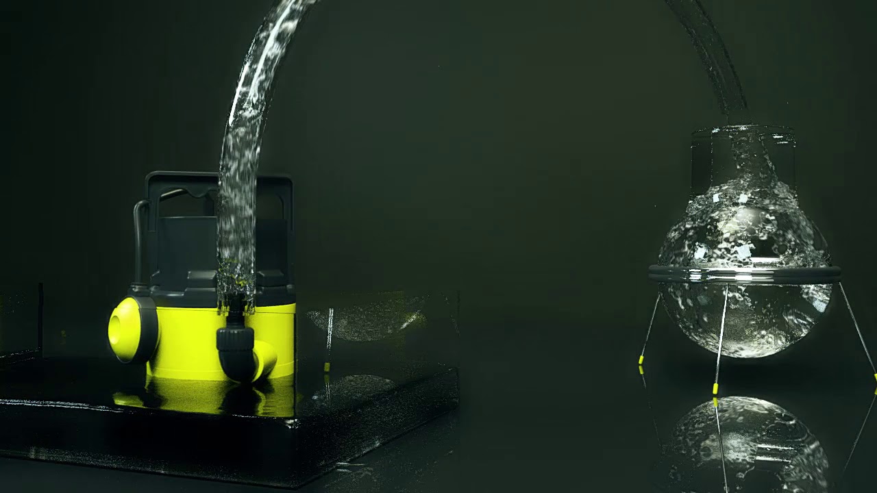 Water simulation test / Cinema 4d / Real Flow Plugin - YouTube