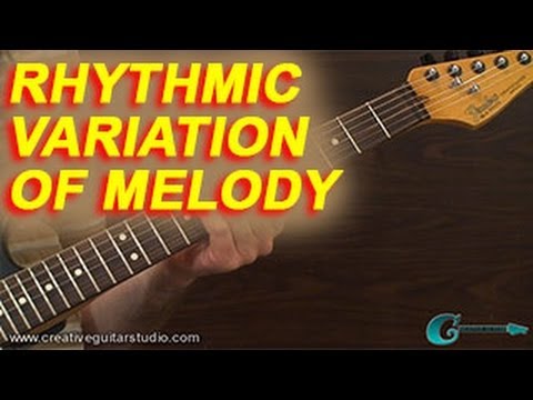IMPROVISATION: Rhythmic Variation of Melody - YouTube