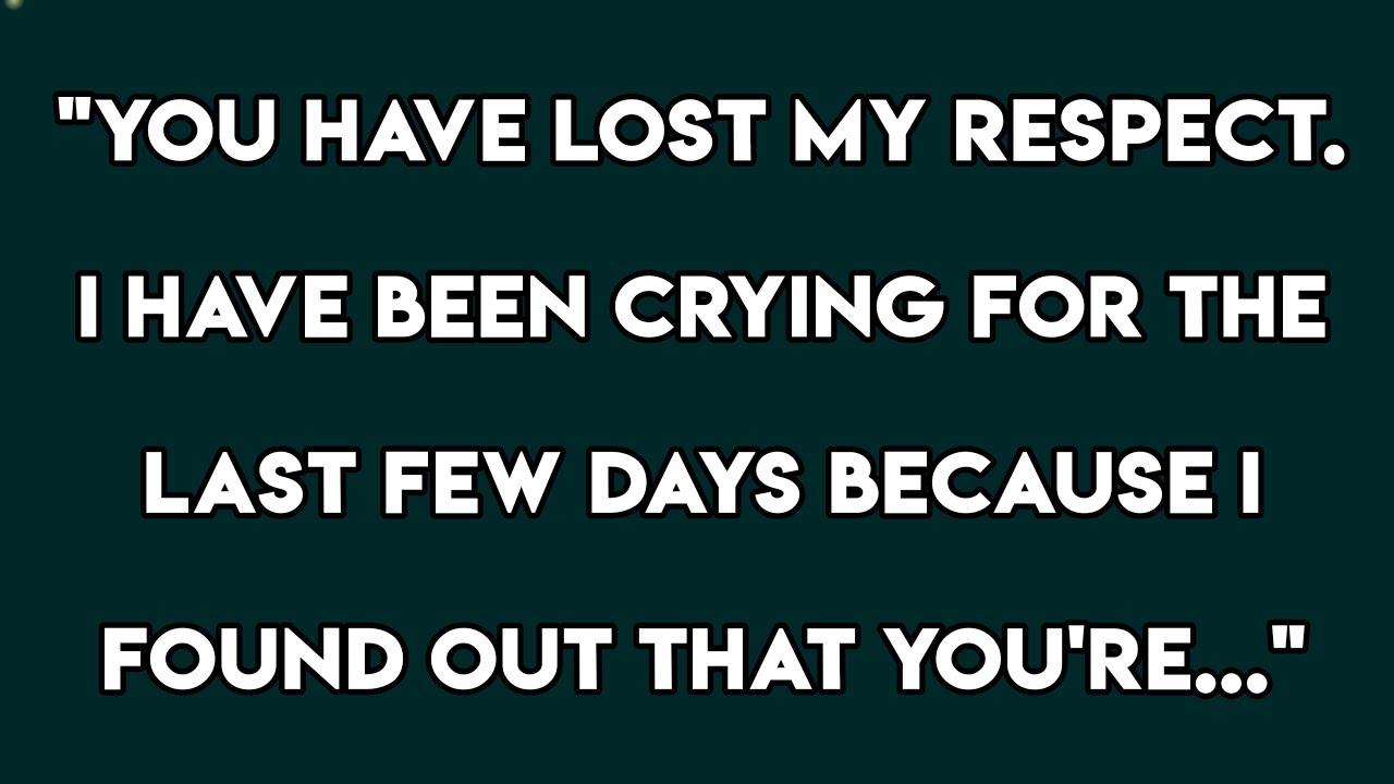 😱Shocking!!! 💔😭This Is Why You Have Lost Your Partner's Respect 💌 dm to ...