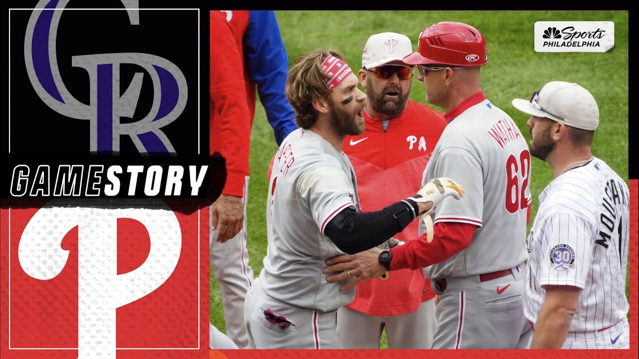 Harper, Thomson ejected - Phillies 5 game winning streak snapped ...