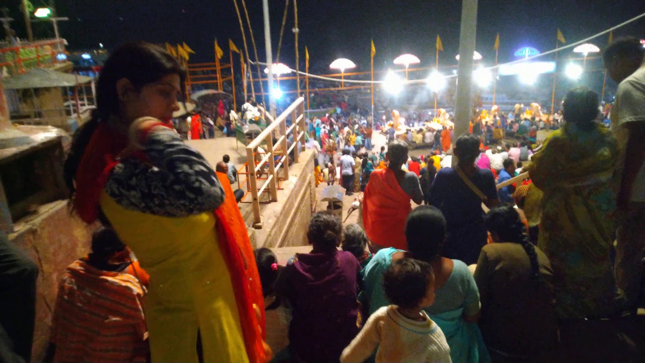 Shivansh At Ganga Aarti Varanasi - YouTube