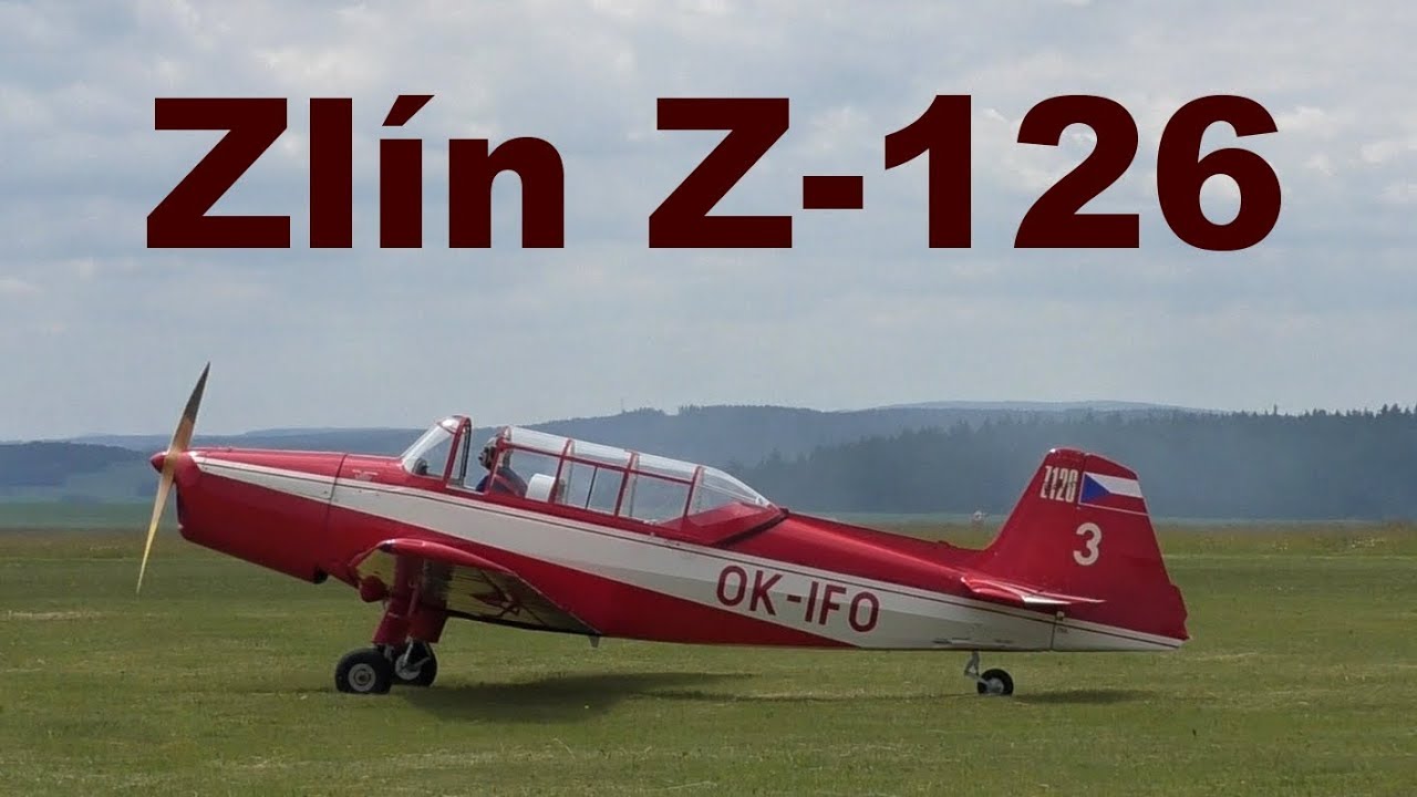 Zlin Z-126 aerobatics, Airshow Chotebor 2017 - YouTube