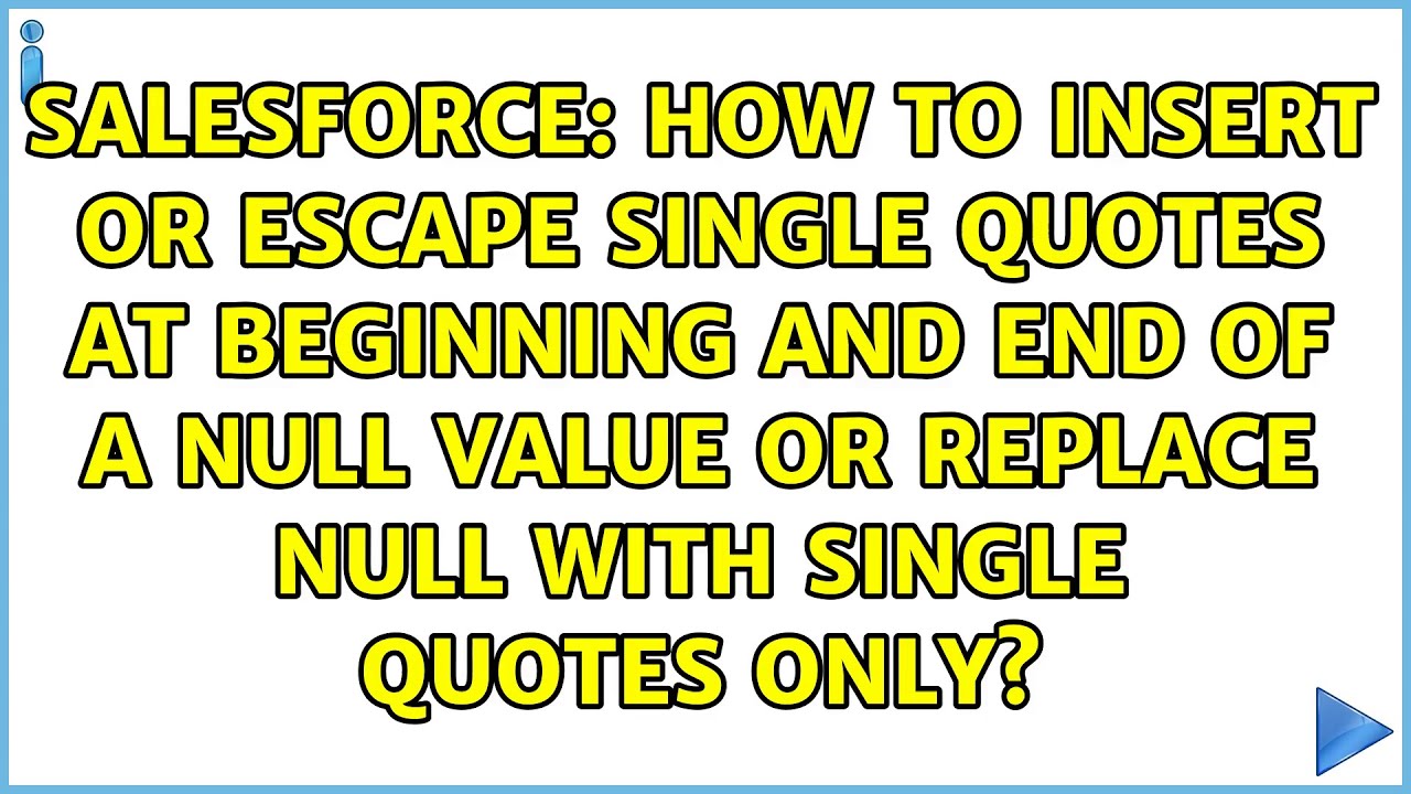 How to insert or escape single quotes at beginning and end of a null ...