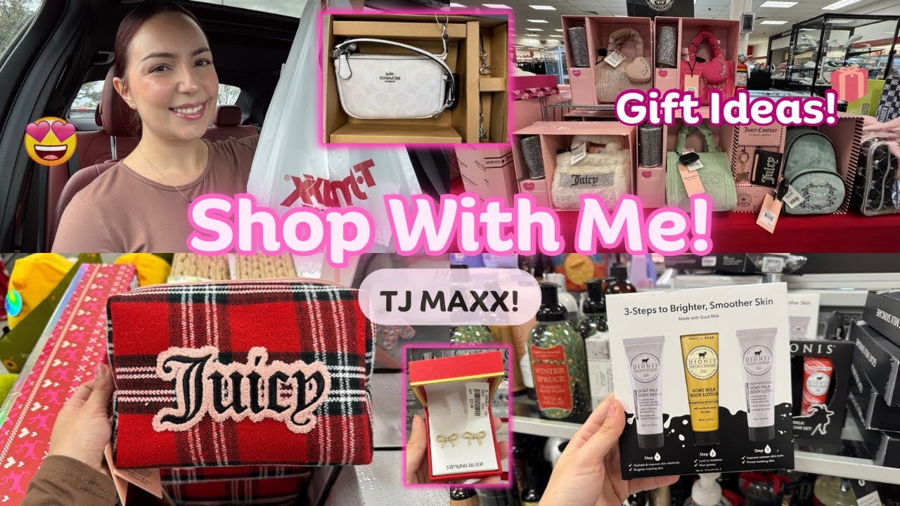 SHOPPING AT TJ MAXX! 🛍️ Christmas gift shopping | AMAZING Gift Sets ...