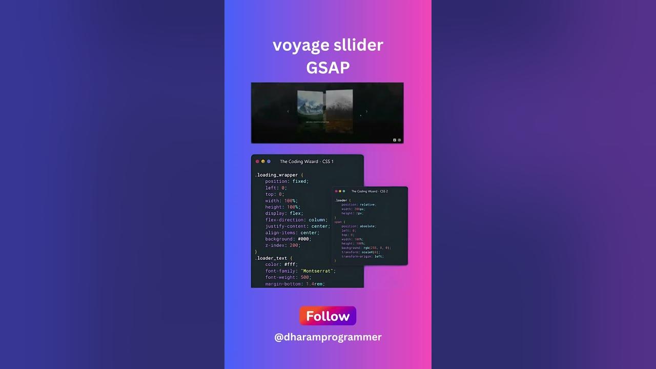 Create a Voyage Slider with GSAP Using HTML, CSS, and JavaScript - YouTube