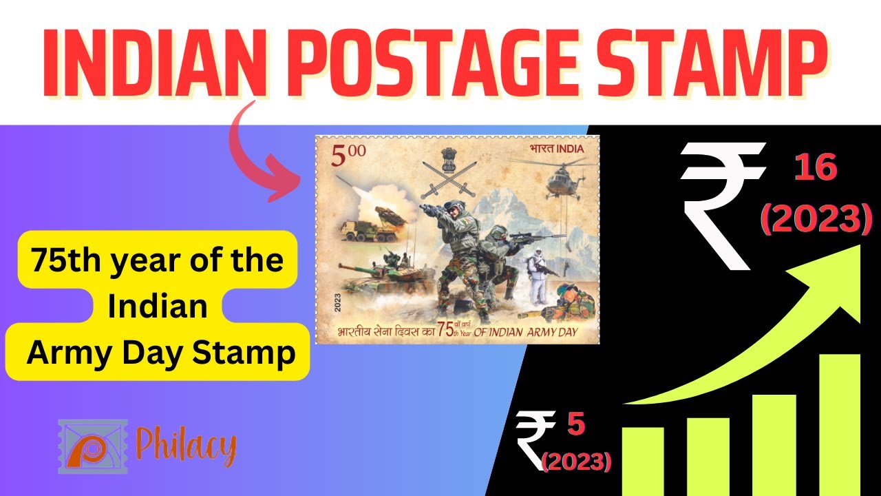 75th year of the Indian Army Day Stamp - Buy Online From Philacy - YouTube