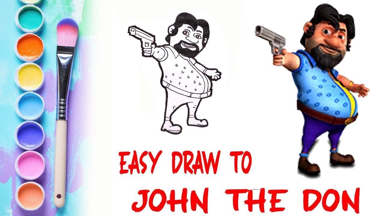 How to easy draw to John the don / easy and beautiful drawing # ...