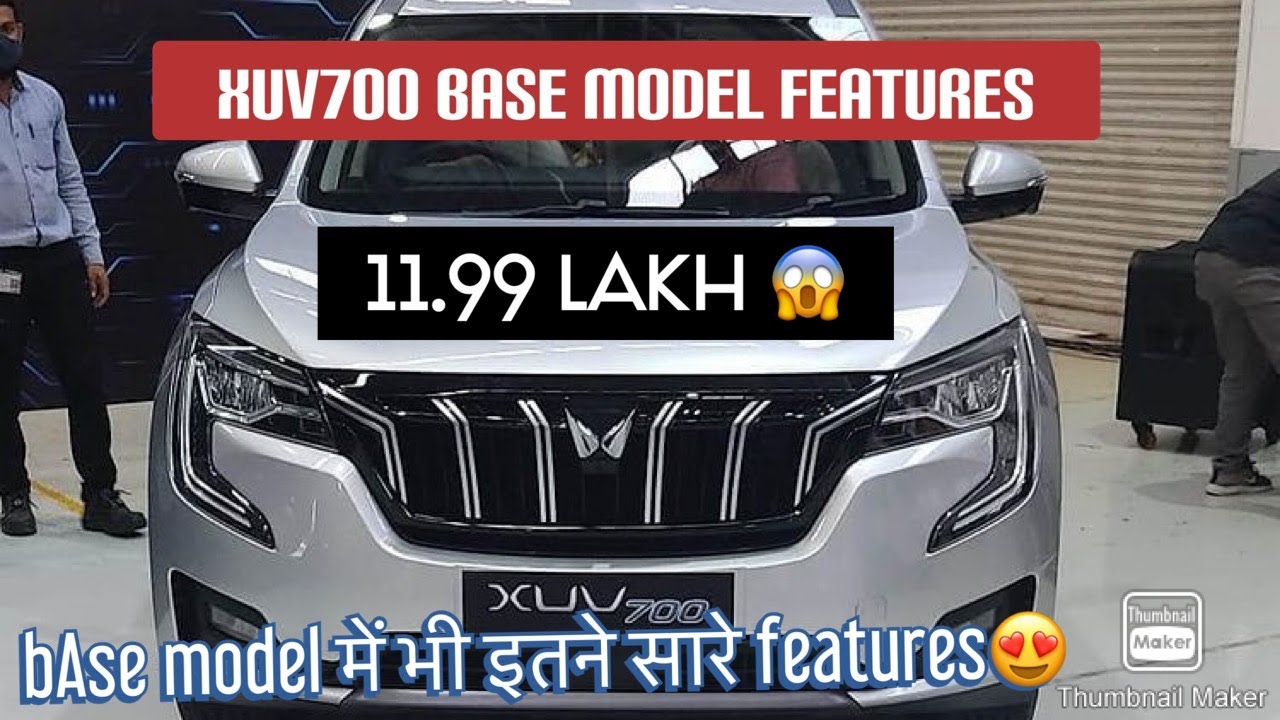 Xuv 700 base model | xuv 700 base model price - YouTube